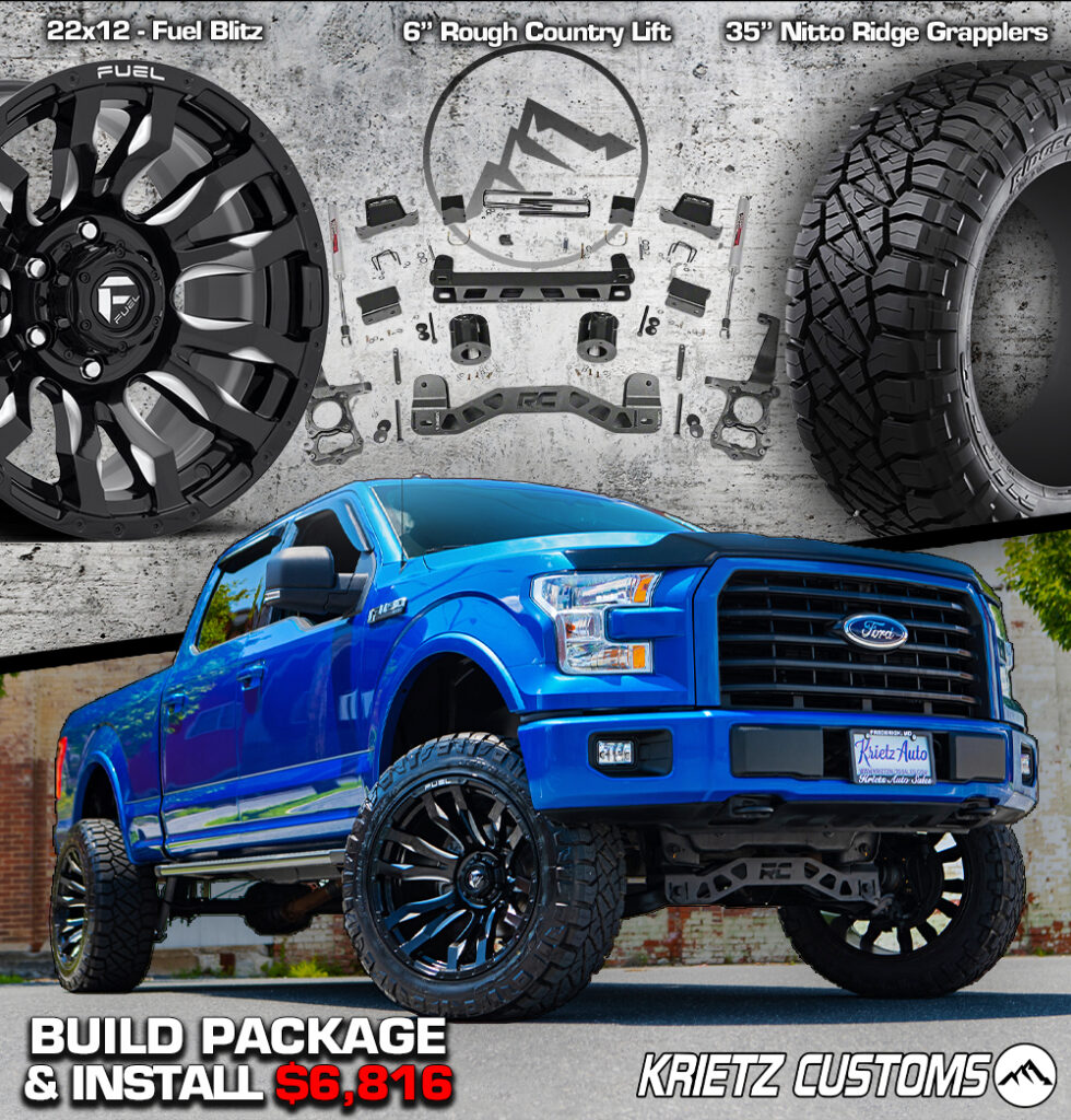 Ford F-150 Lift Kits, Wheels, and Tires Package | Krietz Auto Group